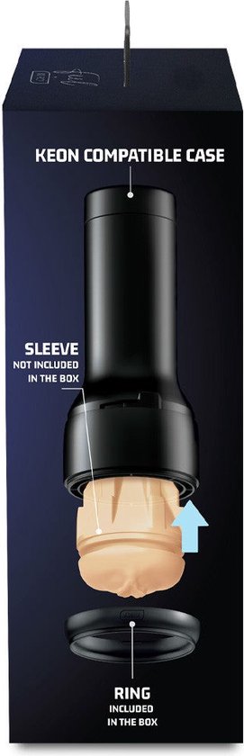 Kiiroo - Stroker Case (zonder sleeve) - Zwart - Accessoire Voor De KEON ...