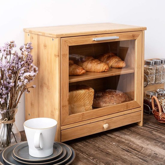 Brood Opslag Container met Deksel - brooddoos , Broodbak | bol