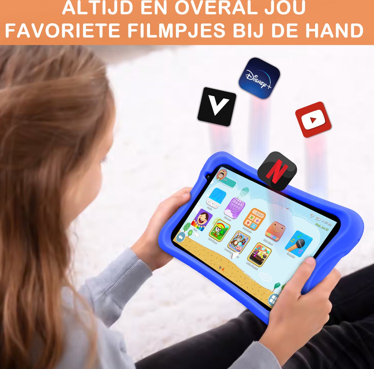 Kindertablet Vanaf 3 Jaar Met Ouderlijk Toezicht - 100% Kidsproof - 8 ...