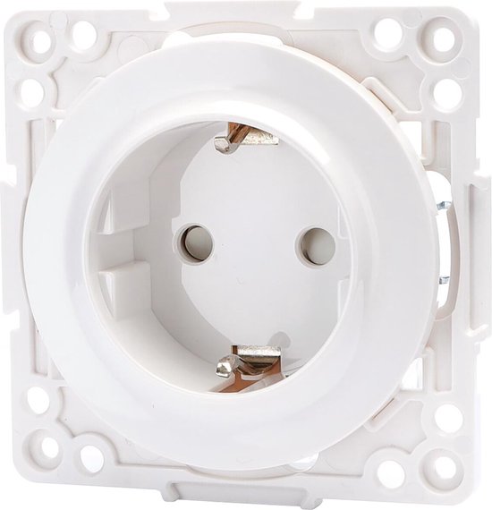 Wandcontactdoos - Inbouw - Rond - Kunststof - 1-voudig Enkel ...