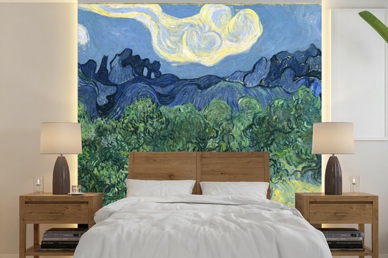 Behang - Fotobehang De olijfbomen - Vincent van Gogh - Breedte 220 cm x ...