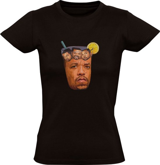 Ice T Ice Cube Dames t-shirt | rap | rapper | drank | drinken | ijsthee ...