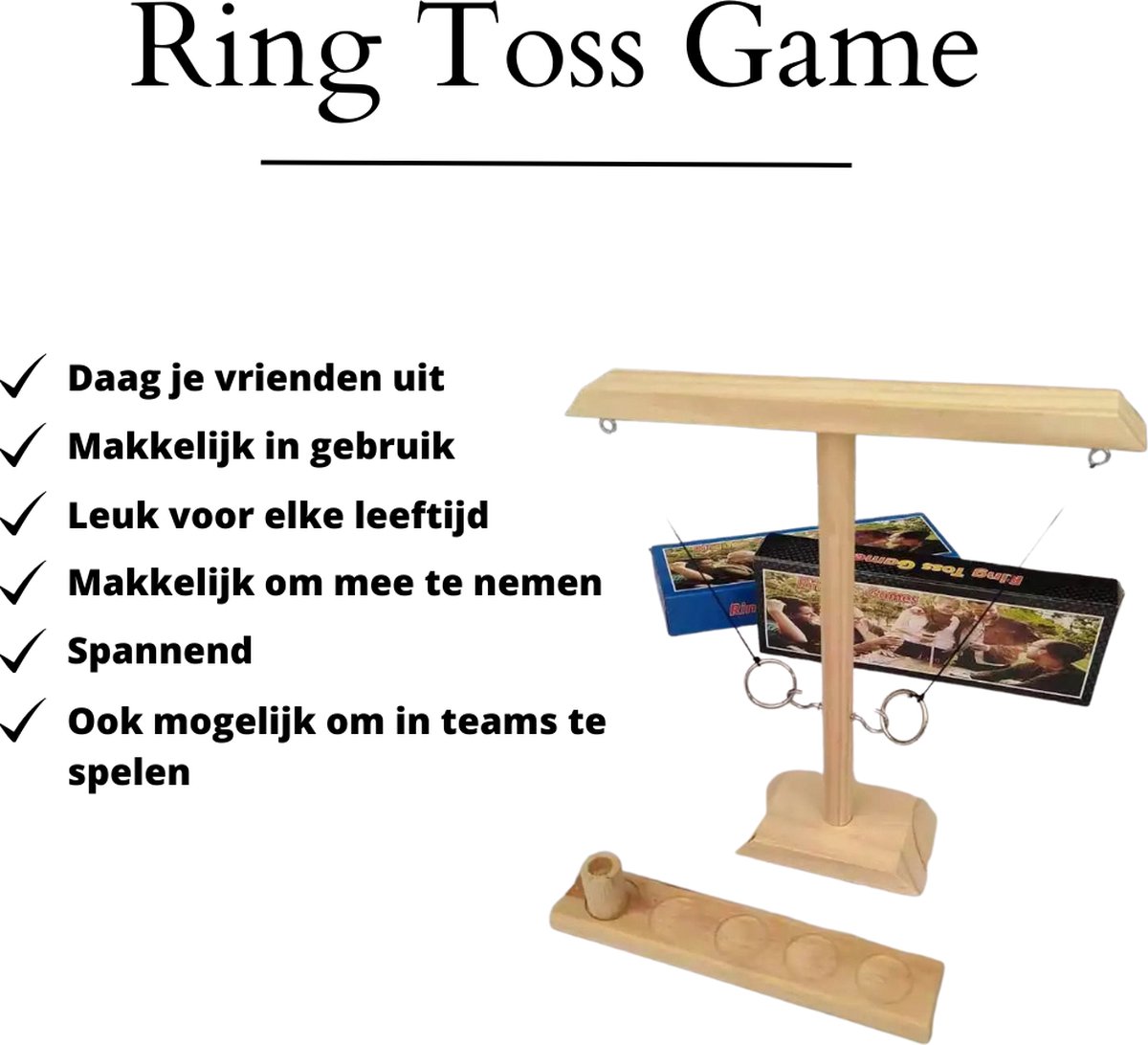 Ring Toss Game – Drankspel – Gezelschapspel – Ring Gooien – Drinking ...