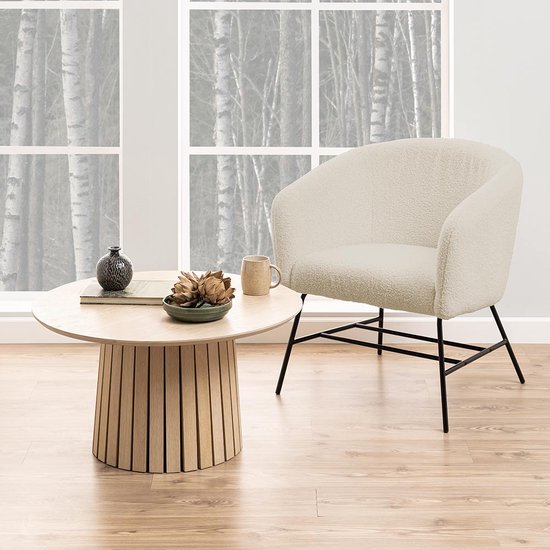 Smuk Salontafel Ø 80 cm Ember Licht Eik | bol.com