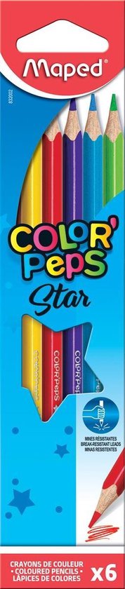 Maped kleurpotlood Color'Peps 6 potloden | bol