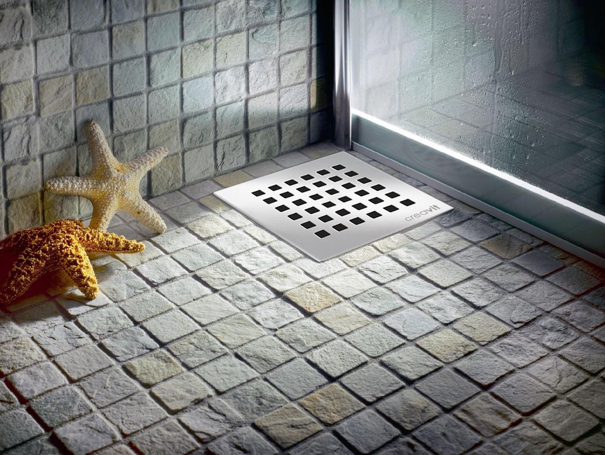 Creavit FD255 Vloerput Zijuitlaat - PVC Inox Rooster | bol.com