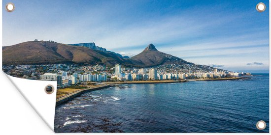 Wanddecoratie buiten Kaapstad - Zuid afrika - Kust - 160x80 cm ...