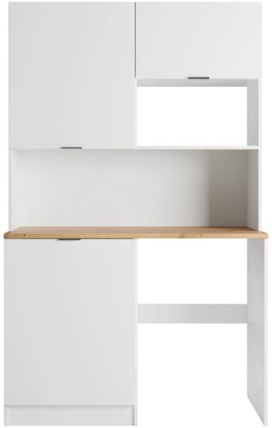 Vente-unique Multifunctioneel meubel kitchenette en wasruimte - Met ...