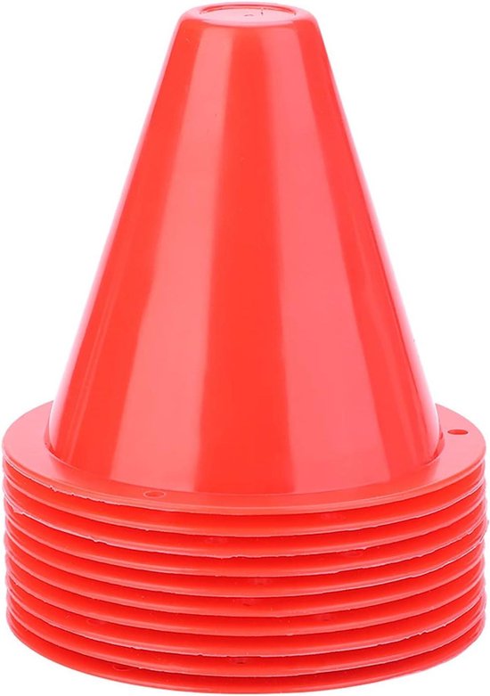 Football Training Cone Set - 10Pcs Plastic Marker Holders for Football ...