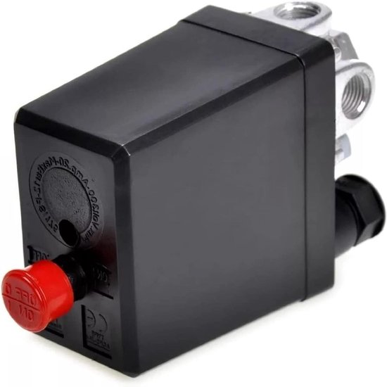 NPT 1/2 inch Drukregelaar met 4 aansluitingen voor luchtcompressor ...