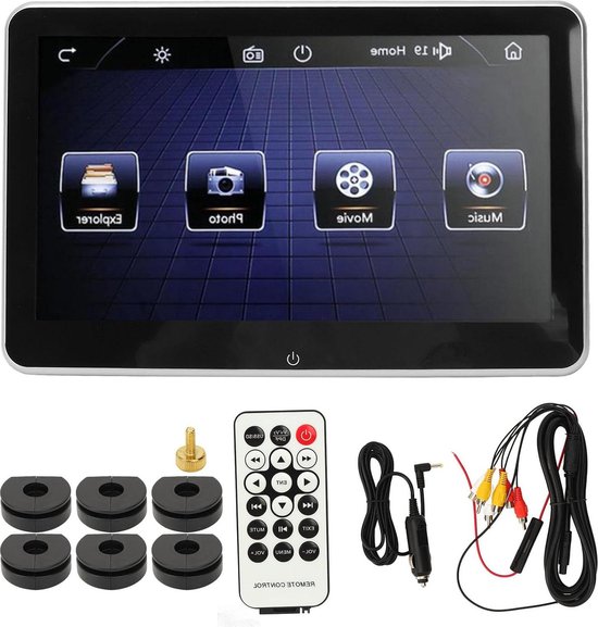 116 Inch HD Touchscreen Autohoofdsteunmonitor 1080P MP5-speler ...