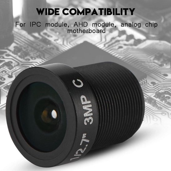 28mm Full Vision 3MP HD 1080P IR Lens M12x05 voor CCTV Camera's met ...