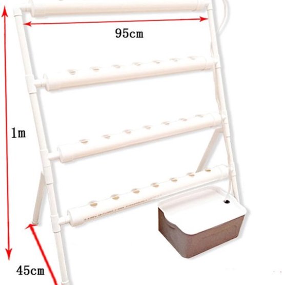 Hydrocultuur Kit Hydroponisch Kweek Systeem - 36 Gaten - Pvc ...