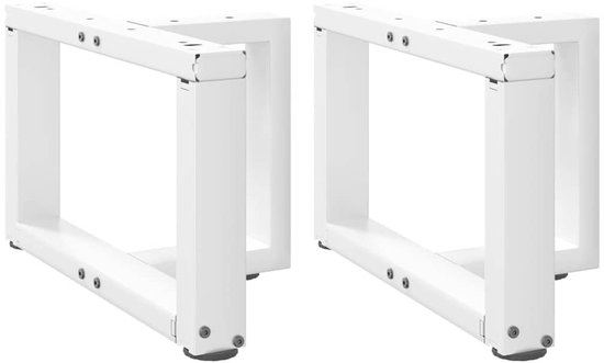 vidaXL Salontafelpoten - T-vormig - Wit - 2 stuks Salontafel Potten ...