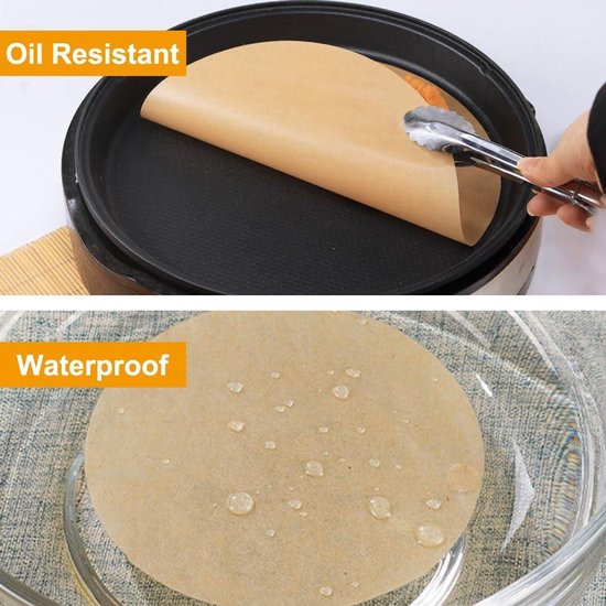 100 Sheets 22cm Round Non-Stick Baking Paper for Airfryer, Oven, Grill ...