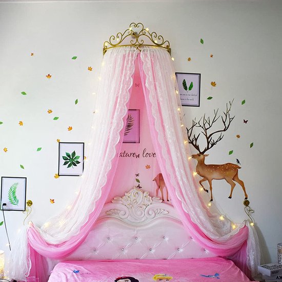 Princess Bed Crown Canopy Crib Baby, Princess Bed Canopy for Girls ...