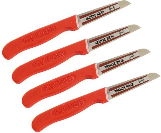 Aardappelschilmes - Scherp Keukenmes - Set van 4 Stuks | bol