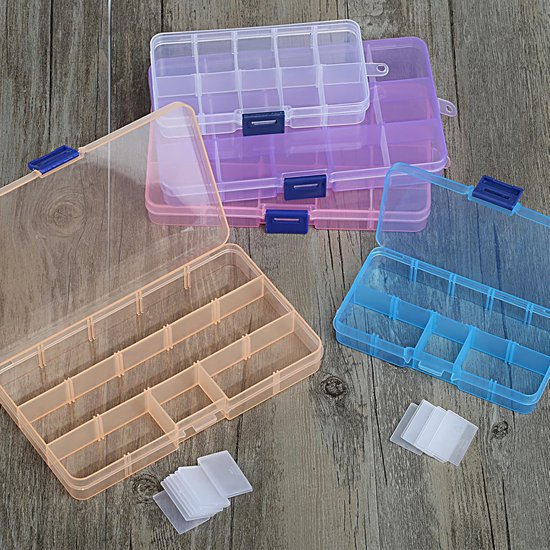 Sorteerdozen Set - Meerkleurige Plastic Dozen - 5 Stuks - Plastic ...