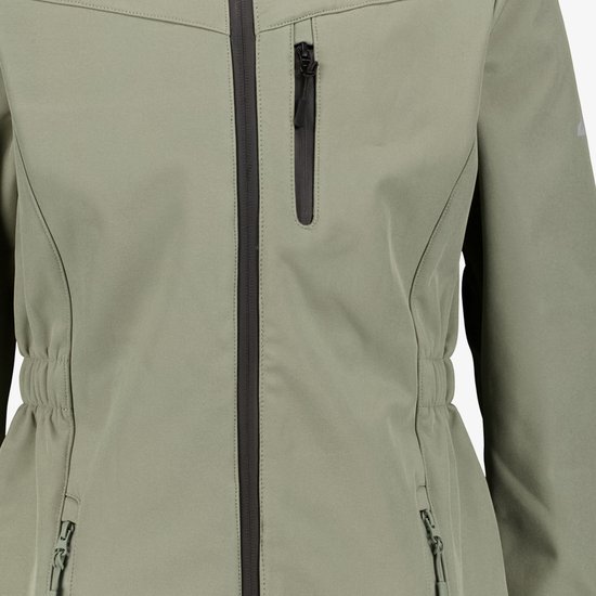 Mountain Peak meisjes softshell parka jas groen - Maat 134/140 - Winddicht en... | bol