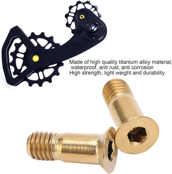 Contetn in M5 142 Mm Platte Kop Holle Achterderailleur Gids Wiel Schroeven - Legering... | bol