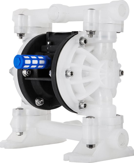 VEVOR Luchtgedreven Dubbelmembraanpomp, 7 GPM, Polypropyleen ...