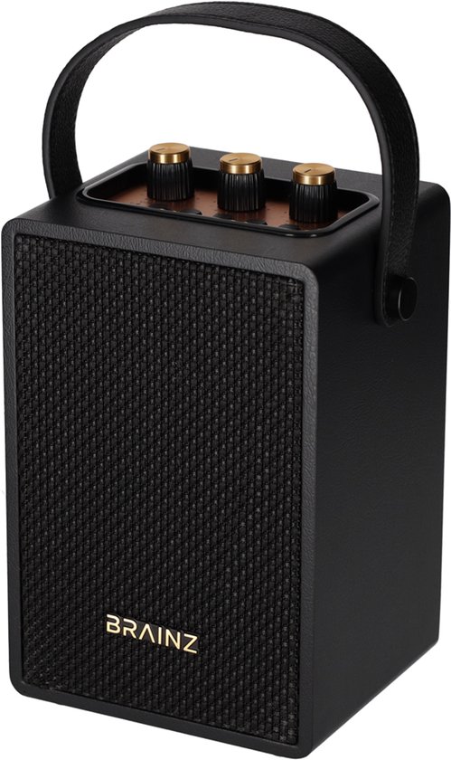 BRAINZ Retro Speaker Zwart | bol