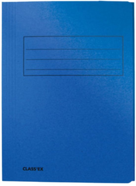 Documentenmap - 8x - A4 - blauw - gerecycled karton - 300 grams ...
