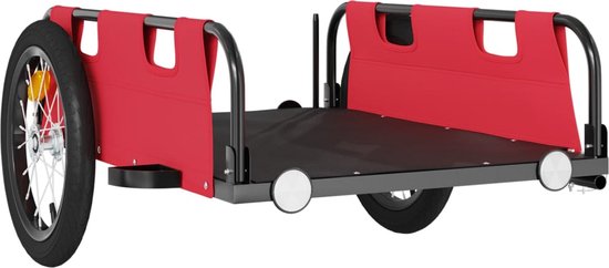 vidaXL Fietstrailer - Oxford Stof - Rood - 45 kg Fietskar - Fiets ...