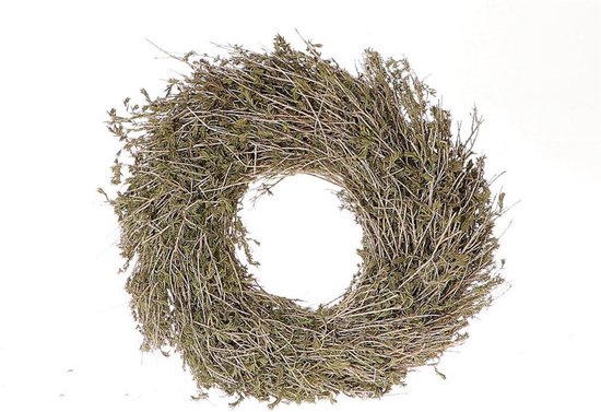 DBT Krans Landelijk Thijm Hout-Natuurlijke materialen Grijs-Groen D 35 ...
