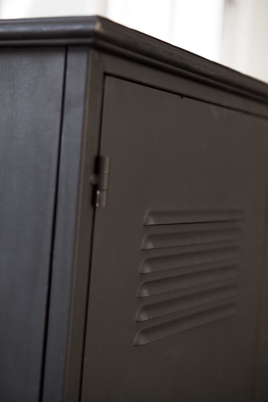 Lockerkast Zwart - Locker Industrieel - Lockerkast metaal - Rootsmann | bol