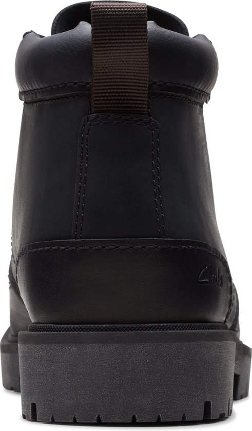 Clarks Rossdale Mid Veterboot - Mannen - Zwart - Maat 9½ | bol