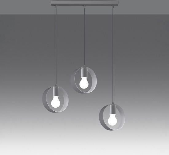 Sollux Lighting Hanglamp Titran - 110x56x5cm - E27 - wit - staal | bol