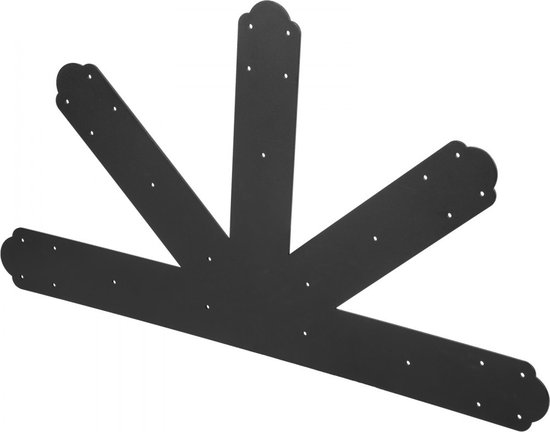 Gevelplaat truss verbindingsplaten 12:12 gevelbeugel zwart gepoedercoat ...