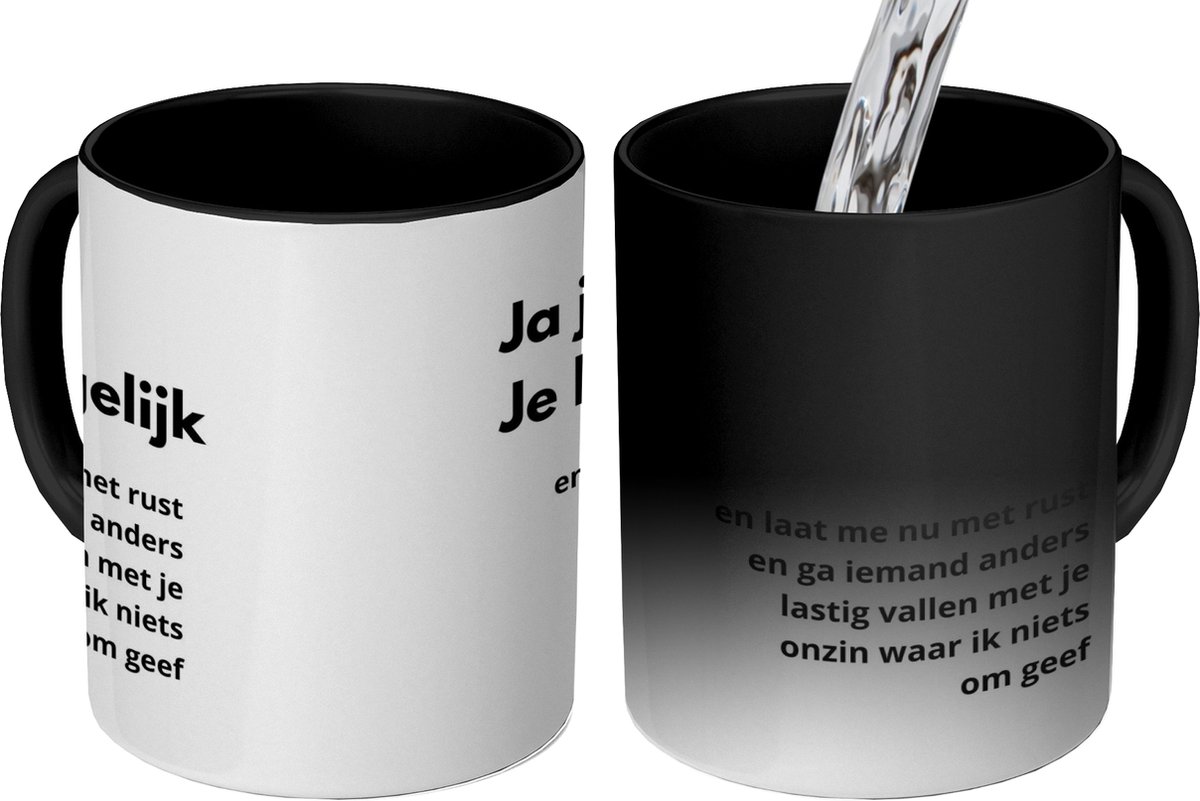 Magische Mok - 275 ML - Koffiemok Humor - Koffietas geschenk - Koffiebeker Collega -... | bol.com