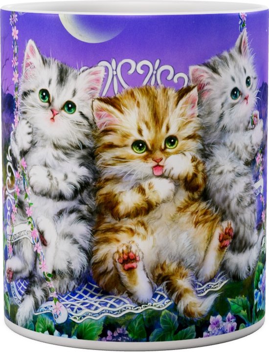 Katten Kittens Moonlight Swing - Mok 440 ml | bol