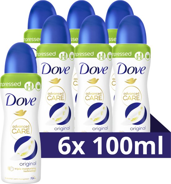 Dove Advanced Care Anti-Transpirant Deodorant Spray - Original - 6 x ...