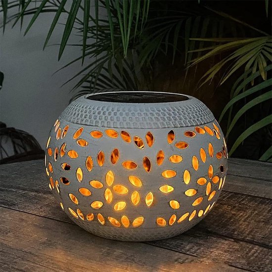 Tafellamp op zonne-energie - Buitenlamp Lantaarn - Tuinverlichting ...