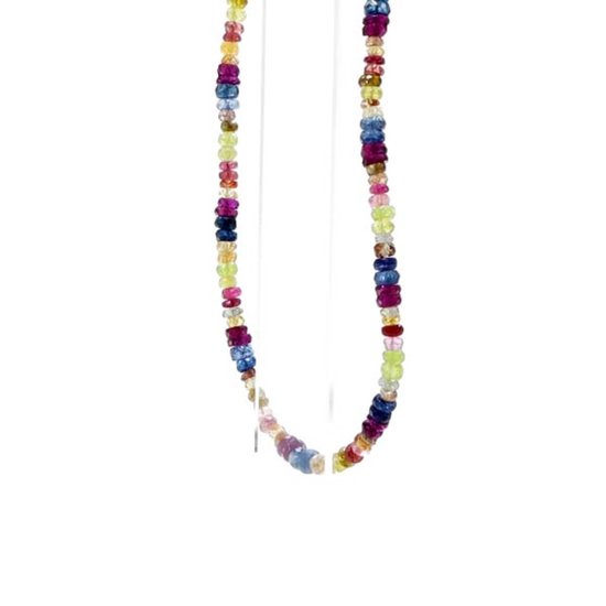 Cavill - Zilveren Halsketting 925 Sterling - Nigeriaanse Roze ...