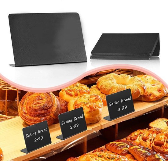 10 Stuks Tafelbord Krijtbord - Mini Krijtbordborden - Buffetbord ...