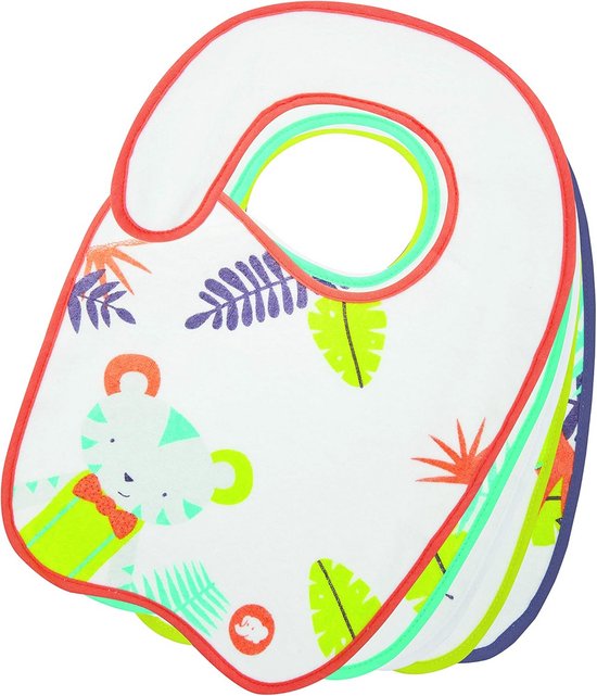 Speelse en Praktische Slabbetjes voor Baby's - 5 Stuks | bol
