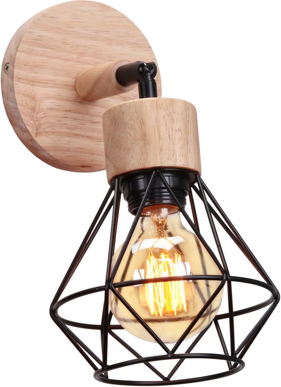 Wandlamp Industrieel Verstelbaar Vintage Binnenwandlamp voor Woonkamer ...