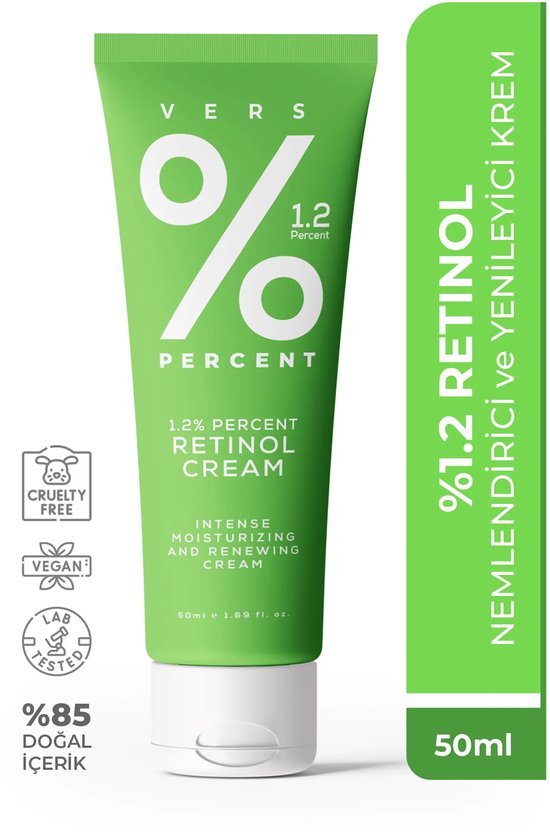 Vers Percent - Retinol Cream 1,2%, Intensieve Hydraterende en ...