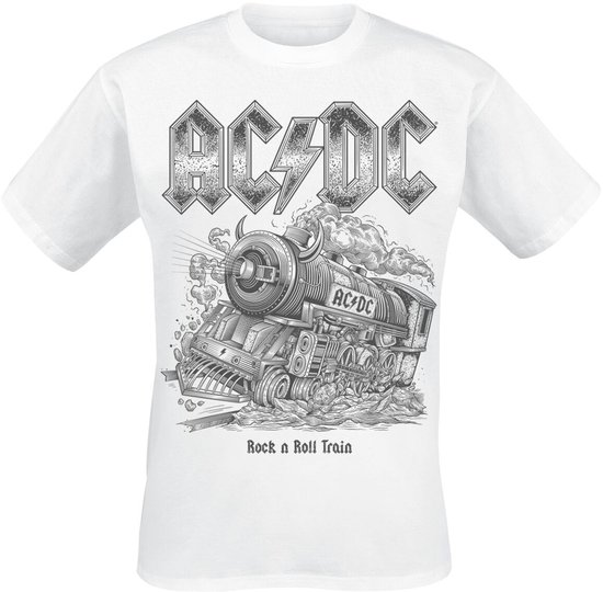AC/DC RNR Train T-shirt wit 3XL Katoen Heren - Band merch, Bands | bol