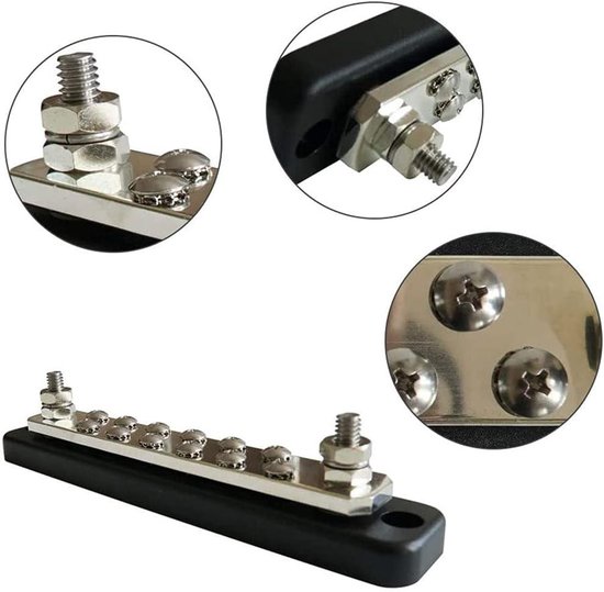 Terminal Bus Bar - 150A Bus Bar Block met Cover Ground Distribution ...