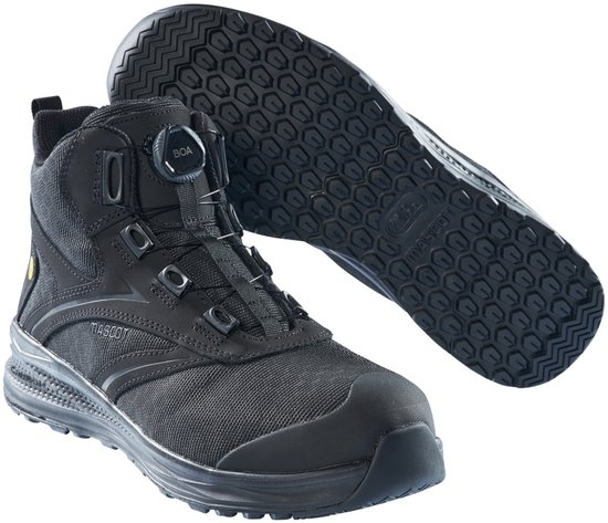 Mascot Footwear Carbon Veiligheidsschoenen hoog F0253-909 - Zwart/Zwart ...