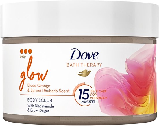 Dove Bath Therapy Glow Bodyscrub 295 ml - Voordeelverpakking - 12 stuks | bol