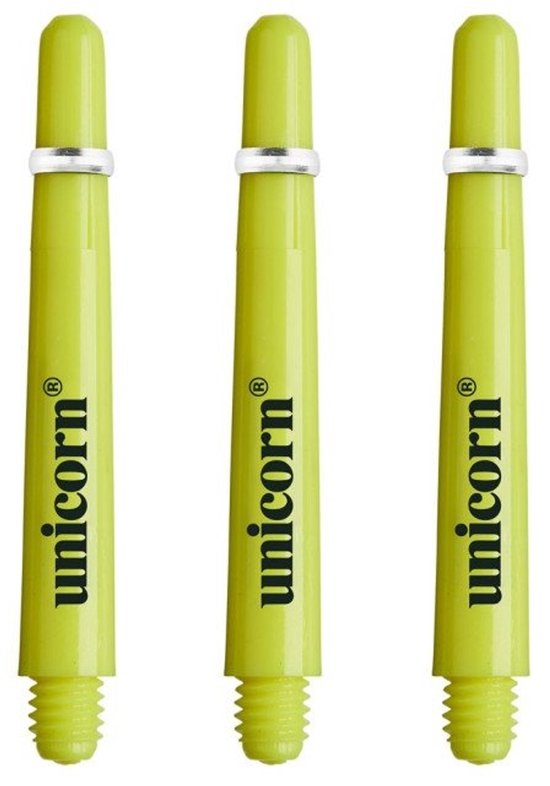 Unicorn Gripper 4 Neon Yellow- Dart Shafts Short | bol