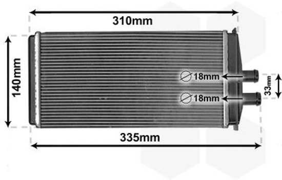 Van Wezel - KACHEL RADIATEUR VOOR SKODA FELICIA 1994-1998 097916018E | bol
