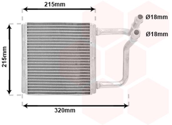 Van Wezel - KACHEL RADIATEUR VOOR MERCEDES BENZ CLS-CLASS C219 2005 ...