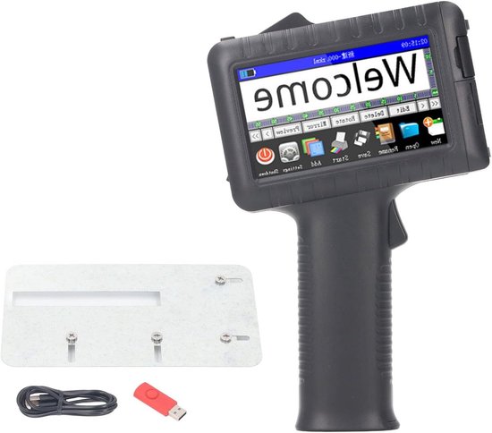 - Draagbare handprinter voor streepjescode label met 4,3 inch touchscreen en... | bol